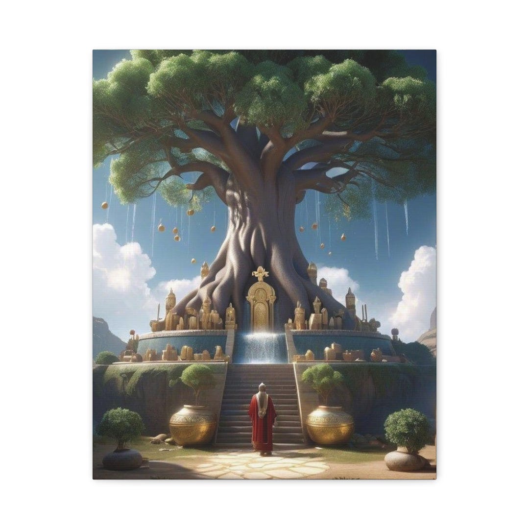 Divine Tree Wall Art | Canvas Print in 16x20 and 24x36 Sizes - Etsy