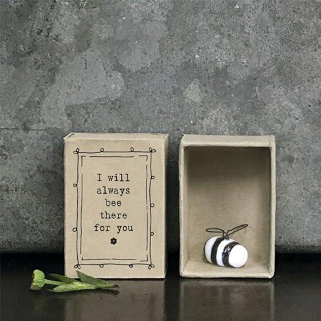 Porcelain Bee Matchbox Gift, 'I Will Always Bee There for You' - Etsy