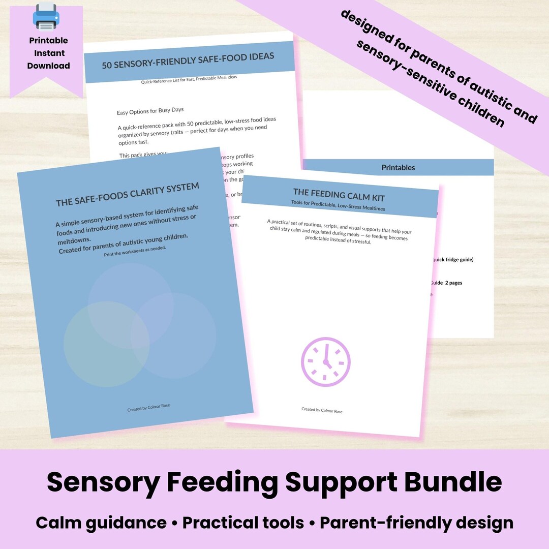 Sensory Feeding Support Bundle | Calm, Pressure-free Mealtime Tools for ...