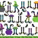 Halloween Clipart Witches Legs Clip Art Witches Feet | Etsy