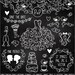 Hand Drawn Chalkboard Wedding Clip Art Clipart Vectors Chalk | Etsy