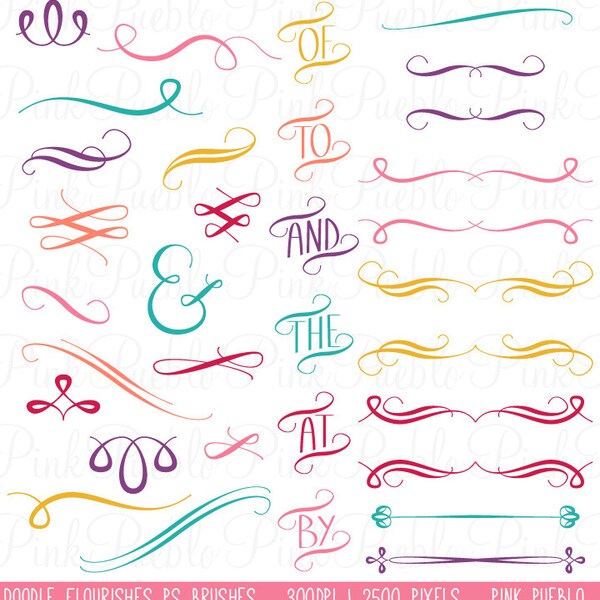 Hand Drawn Flourish - Etsy