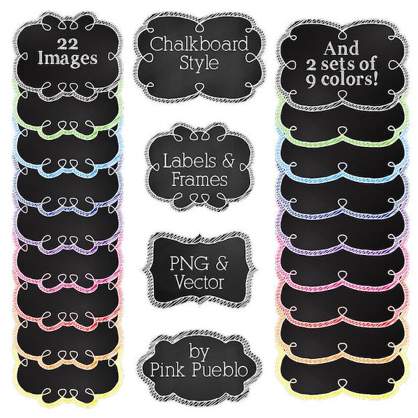 Chalkboard Tags - Etsy