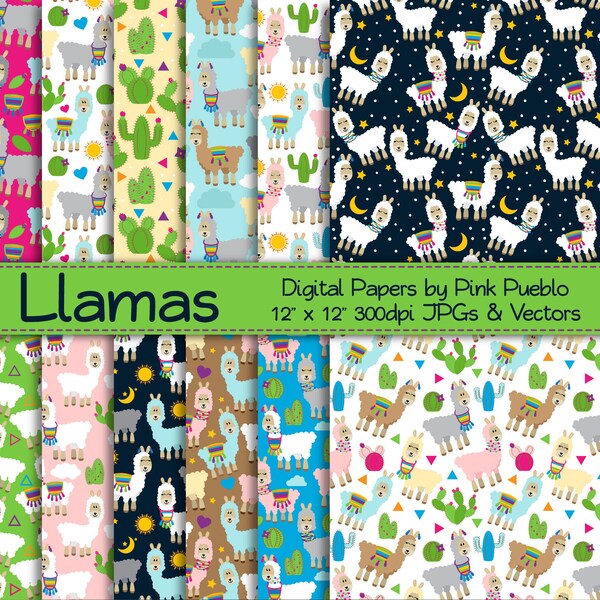 Llama Clipart - Etsy