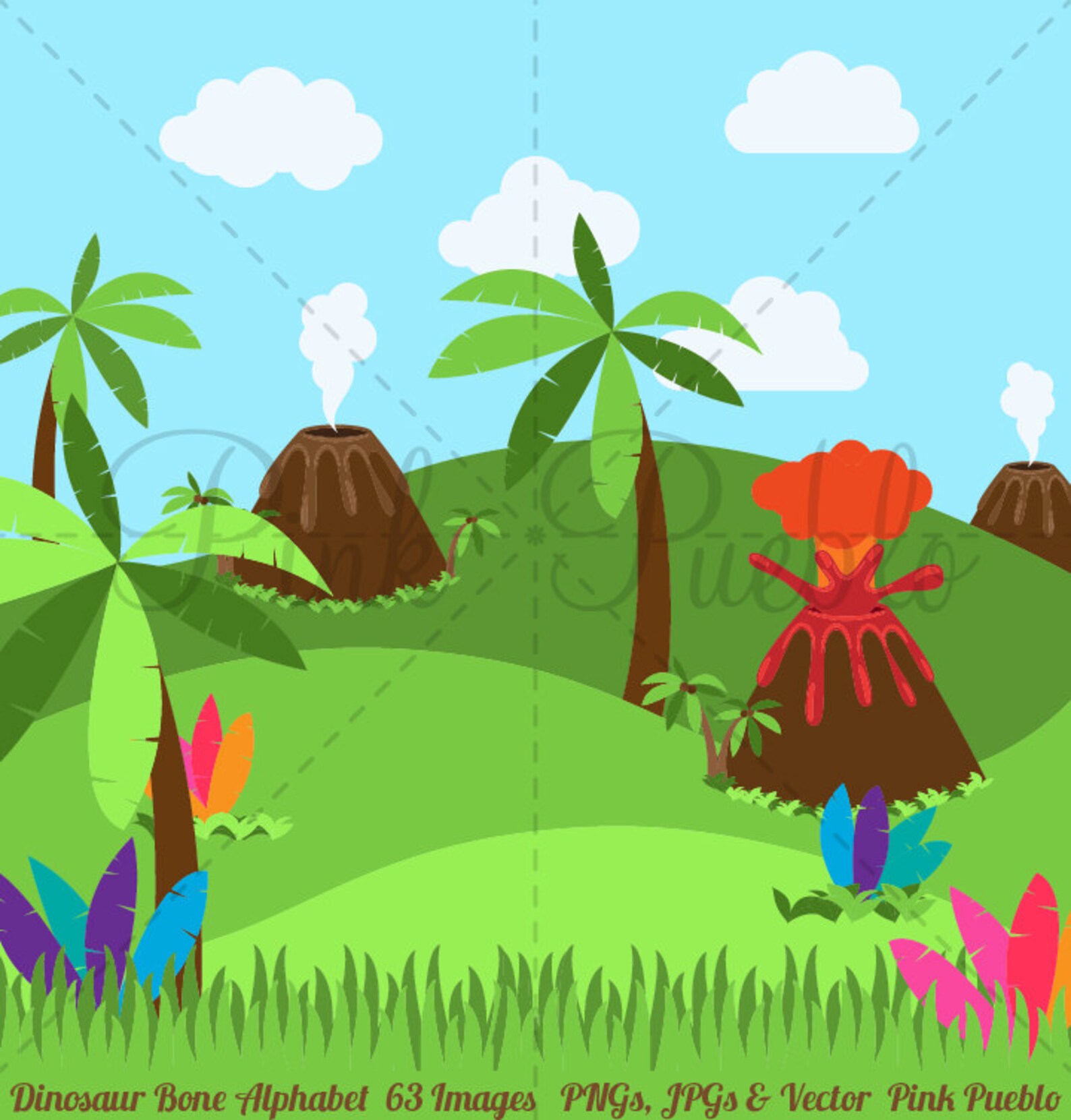 Dionosaur Clipart Dinosaur Clip Art Dinosaur Alphabet - Etsy