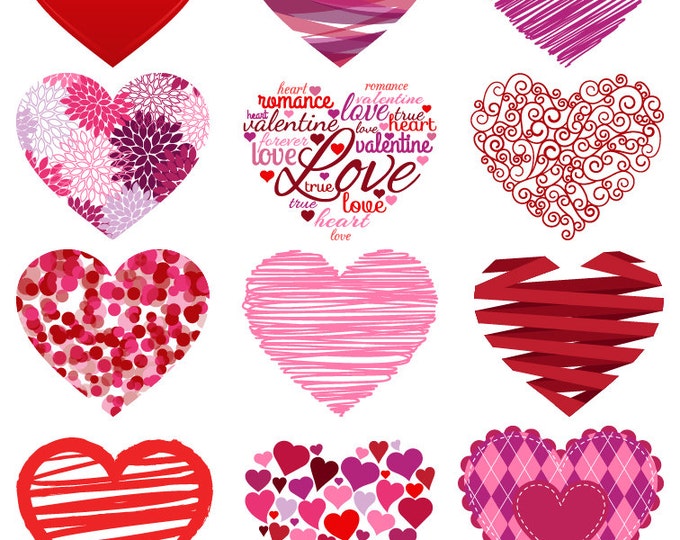 Valentine's Day Hearts Clipart Clip Art, Love Clipart Clip Art ...