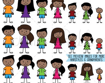 HUGE Pack of Stick Figure Clipart Clip Art Vectors Stick