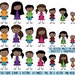 African American Stick Figure Clipart Clip Art Vectors Stick - Etsy