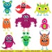 Cute Monsters Clip Art Clipart Aliens Clip Art Clipart - Commercial and ...