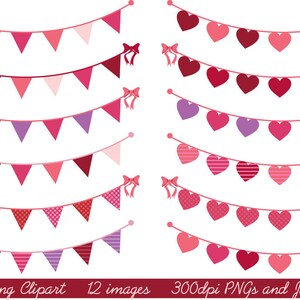 Valentines Day Bunting Clip Art Clipart, Valentines Day Clip Art ...