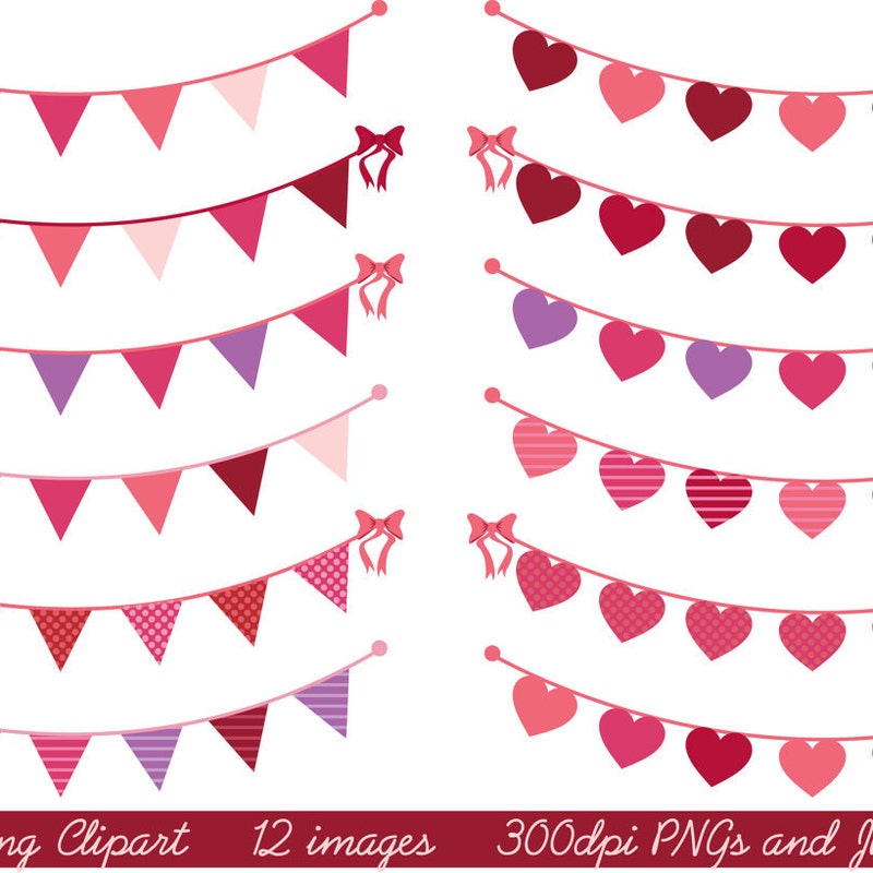 Bunting Clip Art - Etsy