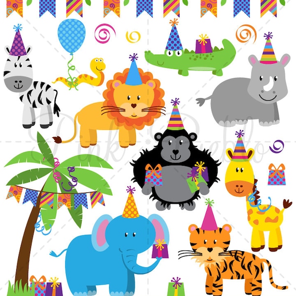 Jungle Clip Art - Etsy