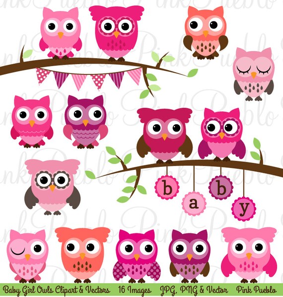 Baby Girl Owl Clipart