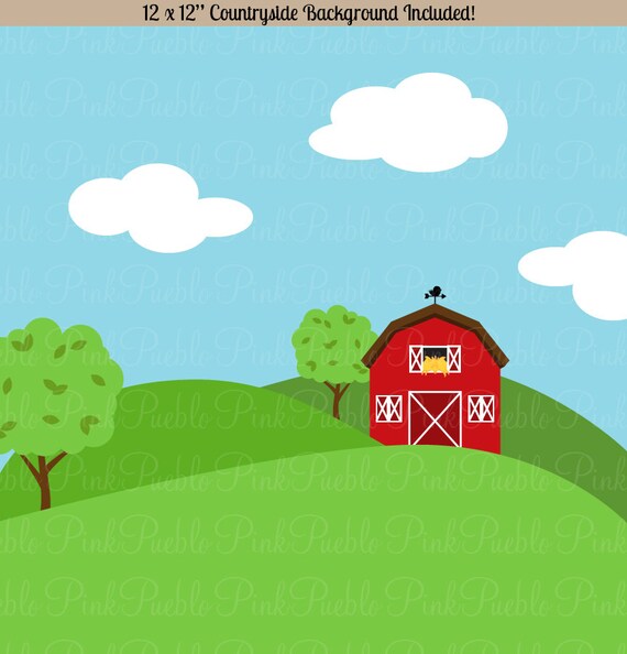 Clipart Farm Background