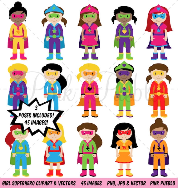 Superhero Girl Clipart