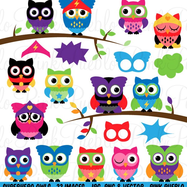 Owl Clipart - Etsy