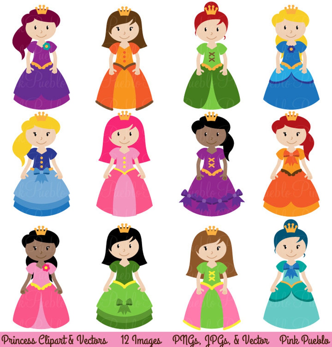 Clip Art Pink Princess