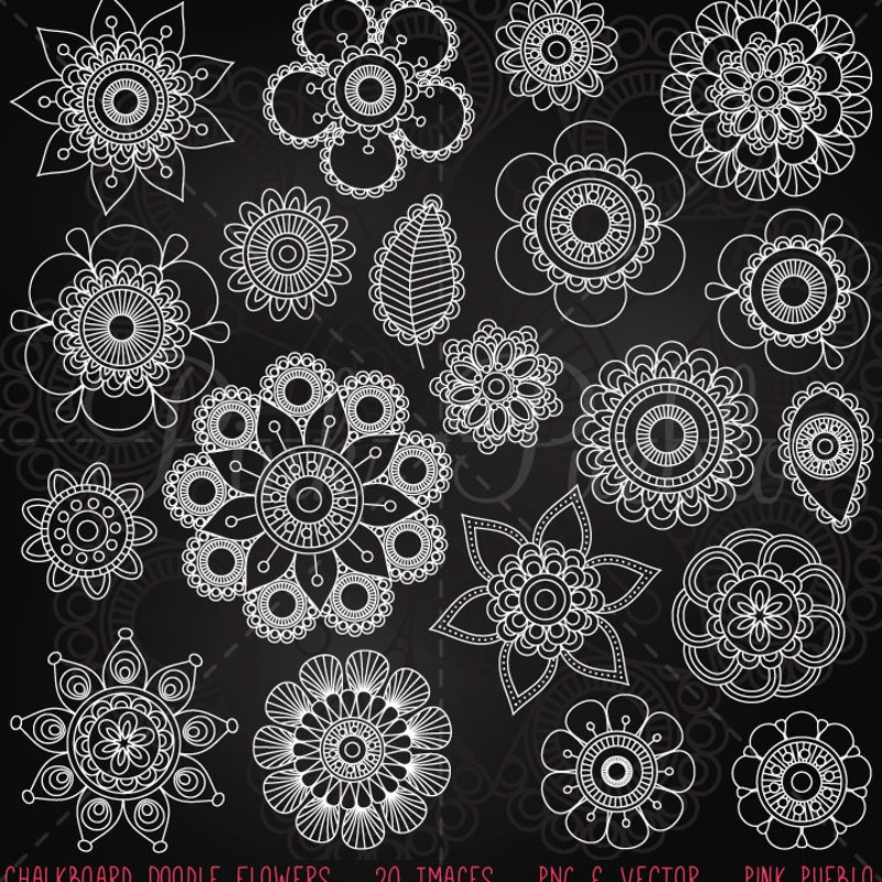 Chalkboard Doodle - Etsy