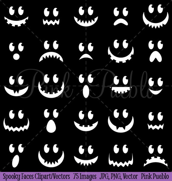 Scary Halloween Face Clip Art