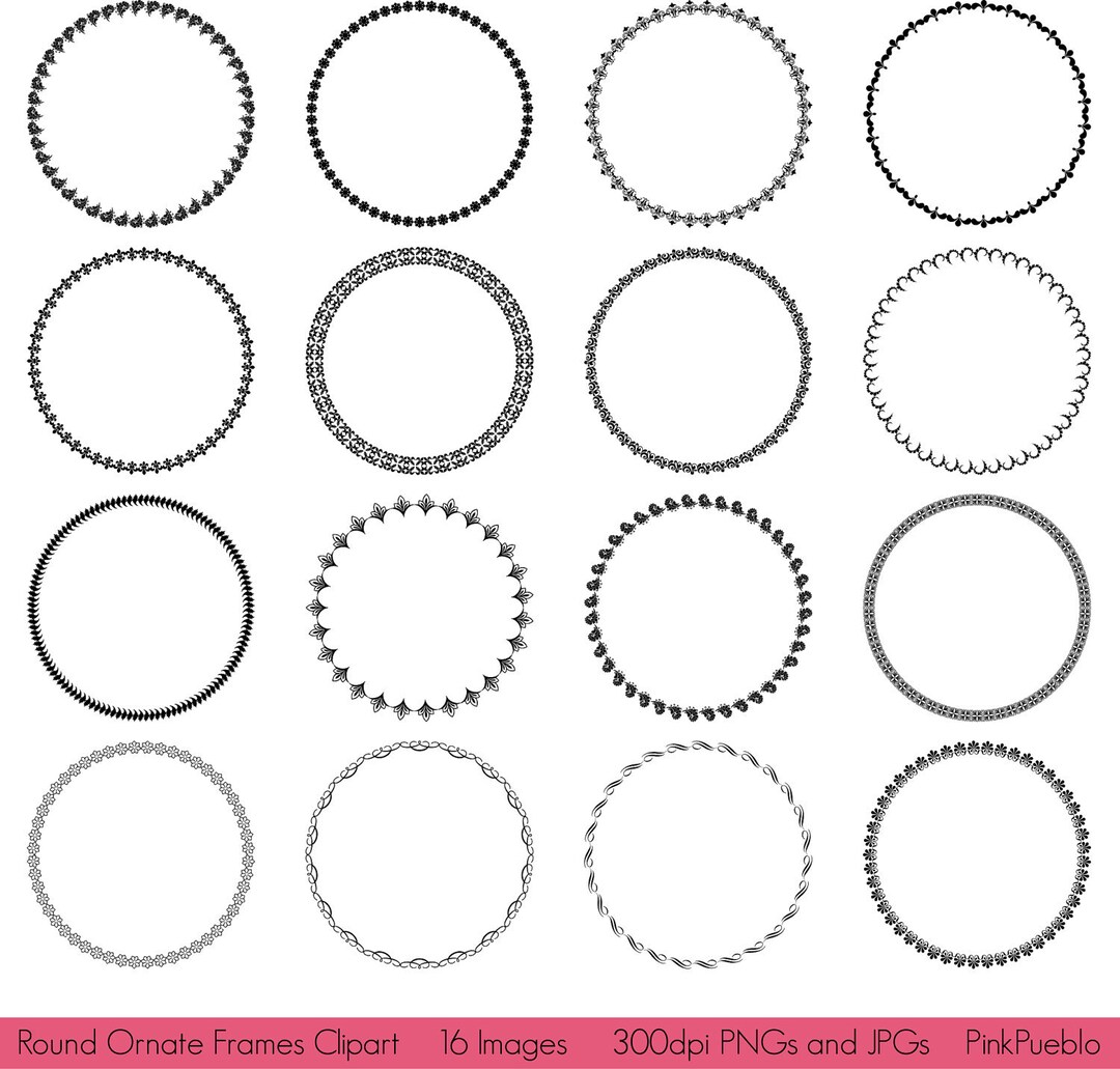 Round Frames Clipart Clip Art, Round Ornate Frames Clipart Clip Art ...