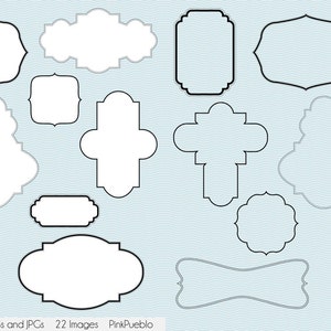 Frames Clip Art Clipart Borders Tags Labels Clip Art Clipart ...