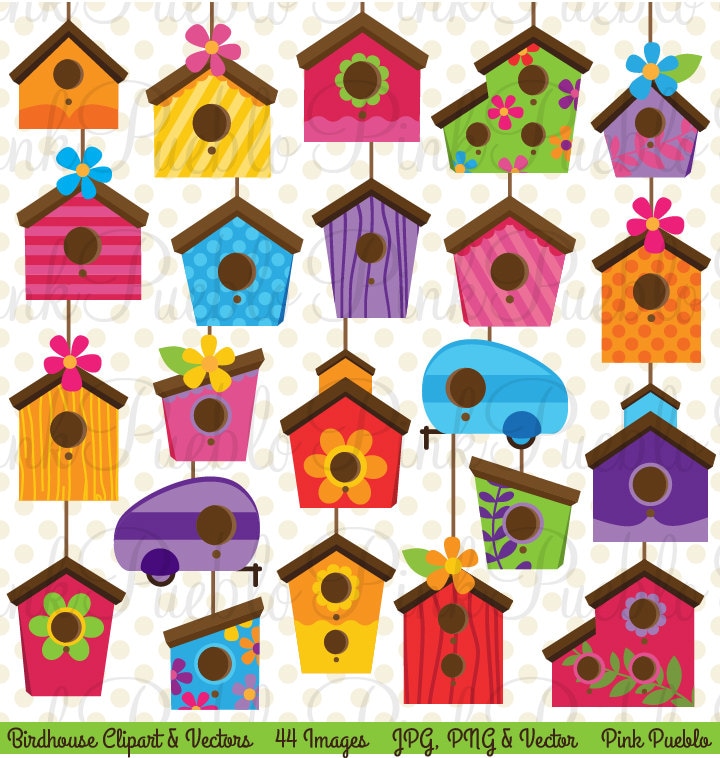 Cute Birdhouse Clipart