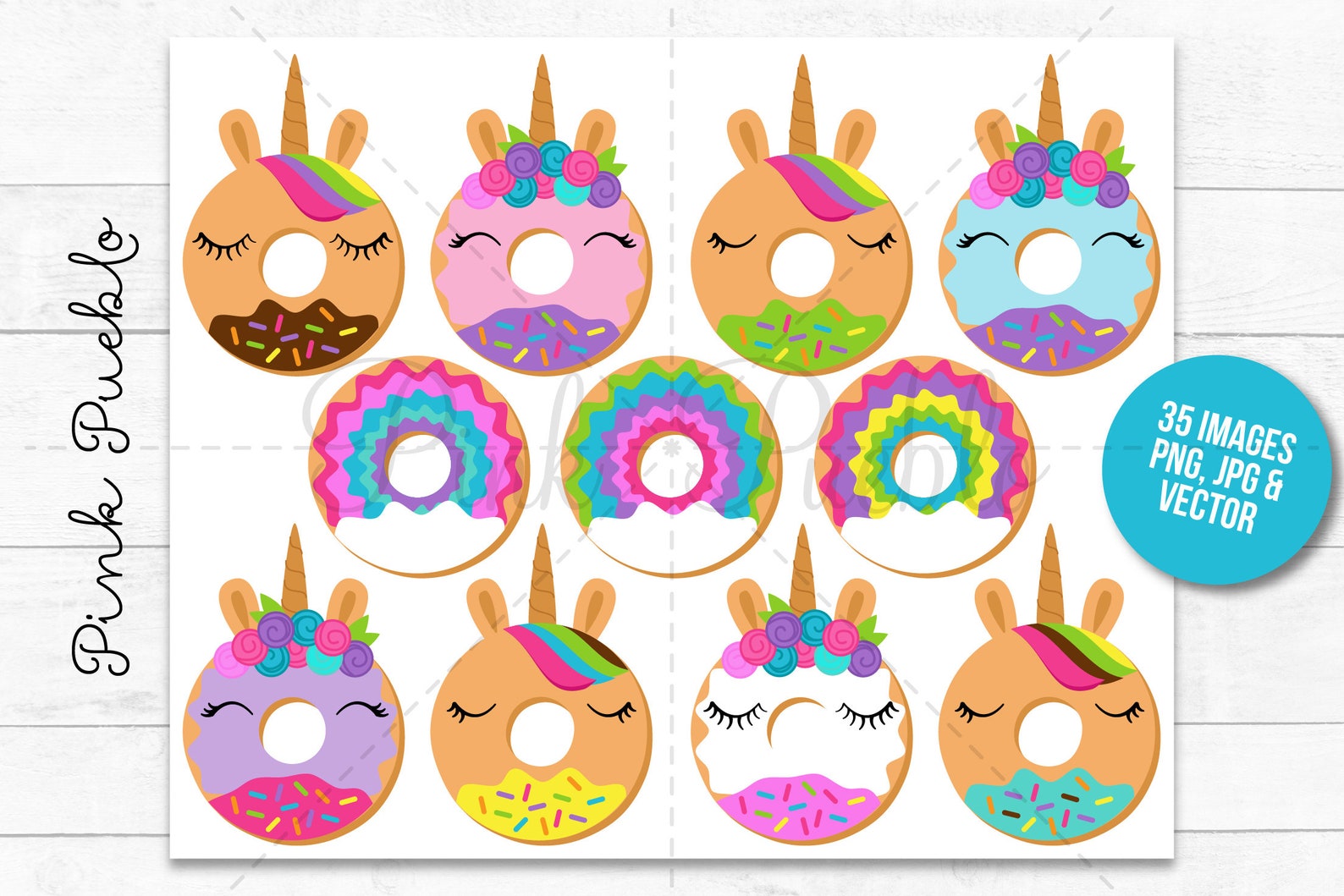 Donut Clipart Donut Clip Art Doughnut Clipart Doughnut Clip - Etsy