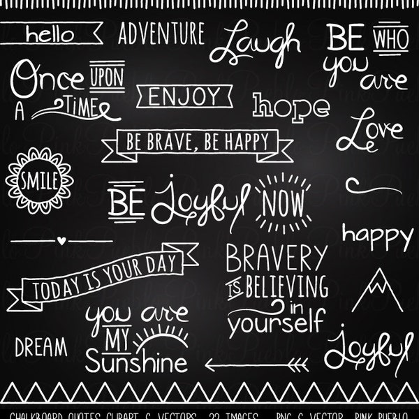 Chalkboard Quotes - Etsy