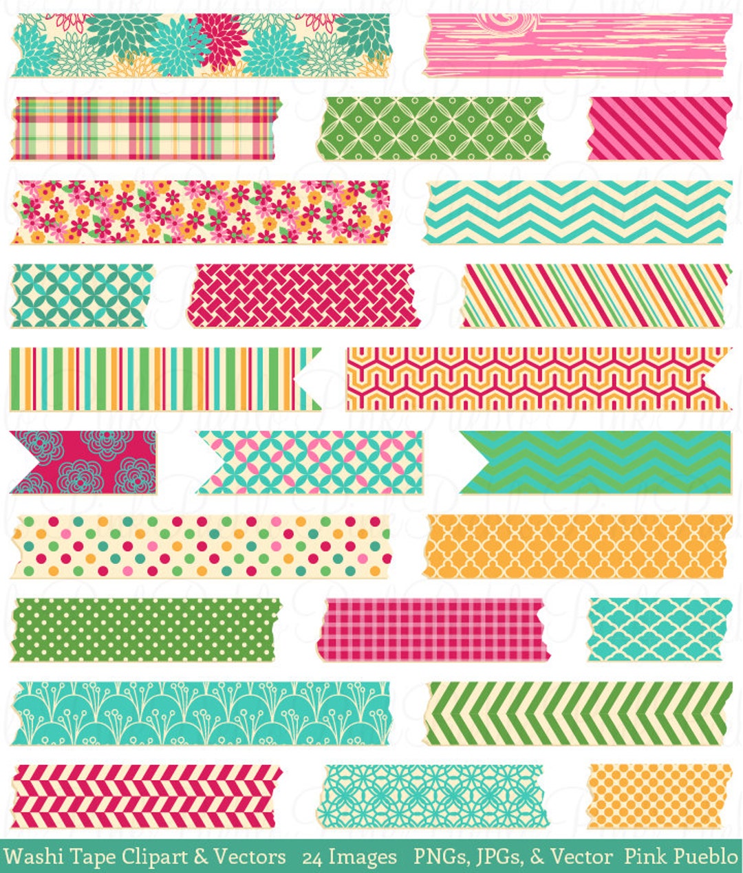 Washi Tape Clip Art Clipart, Japanese Washi Tape Clip Art Clipart ...