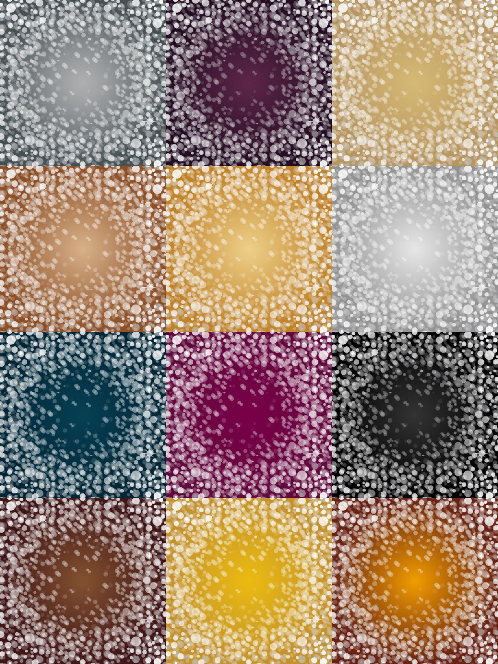 Bokeh Digital Printable Papers Scrapbook Papers or Backgrounds - Etsy