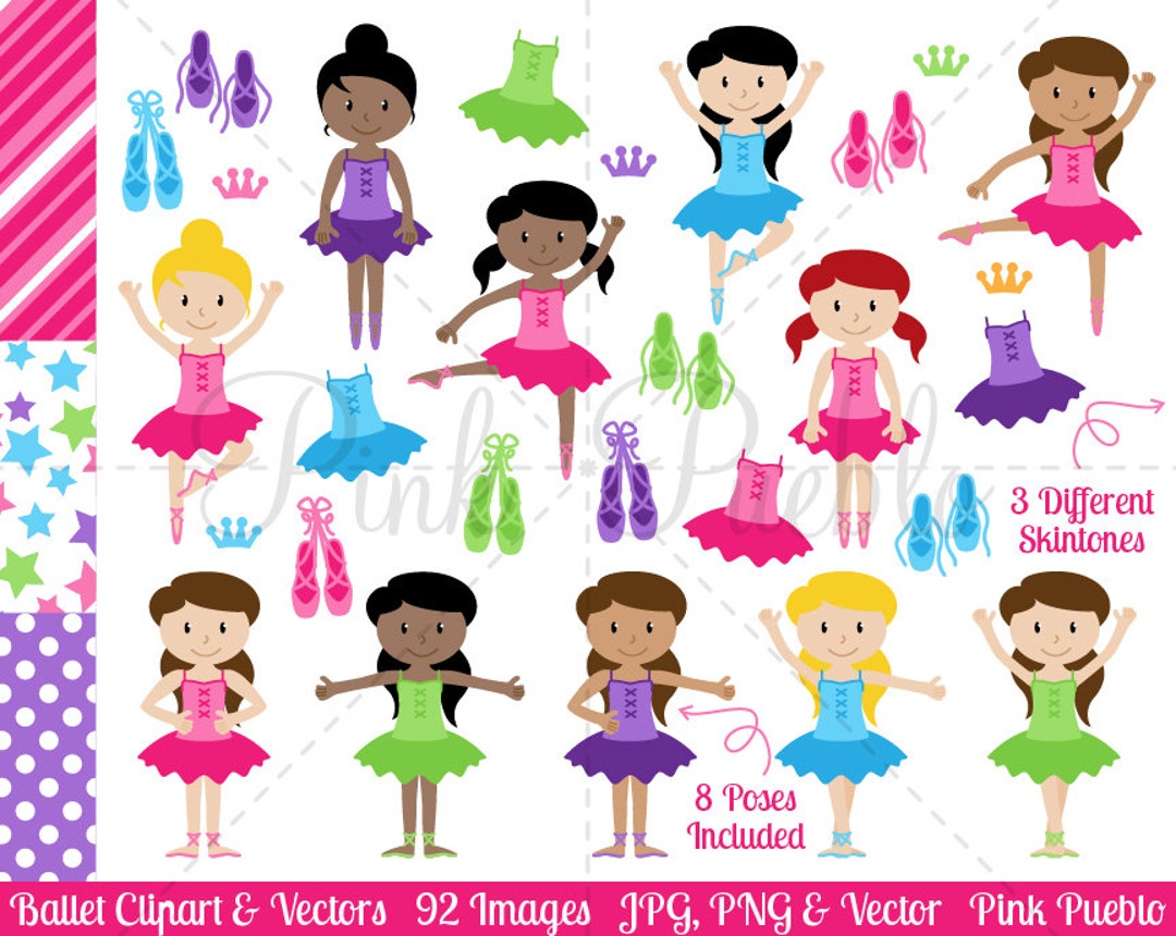 Ballerina Clipart Clip Art, Ballet Class Clip Art Clipart Vectors ...