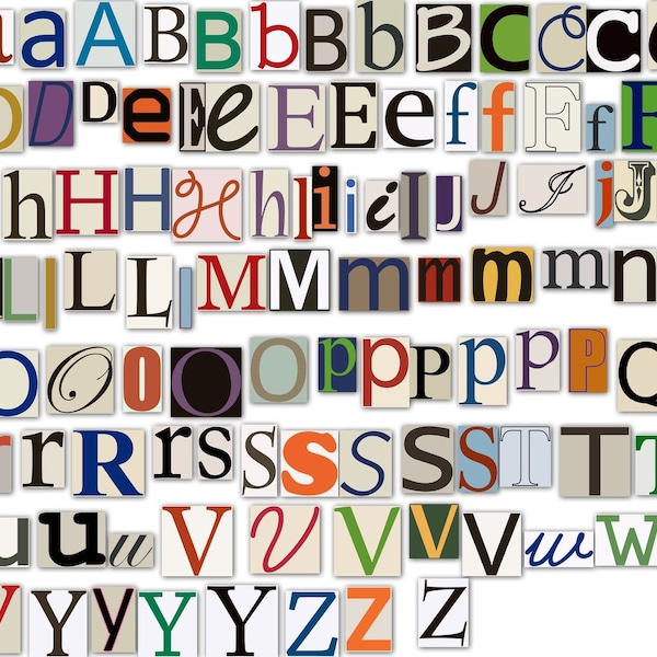 Magazine Letters - Etsy