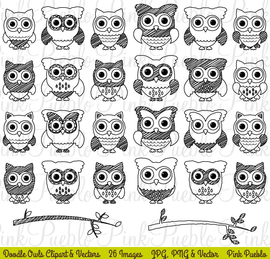 Owl Clipart Black And White