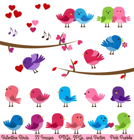 Valentine Bird Clip Art