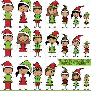 Christmas Stick Figure Family Clipart, Christmas Stick Figure Clipart ...
