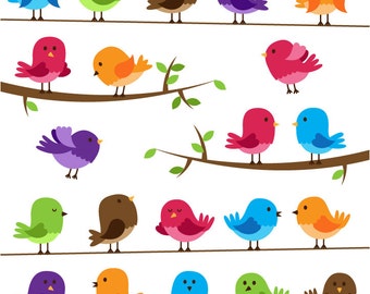 Love Birds Clip Art - Etsy
