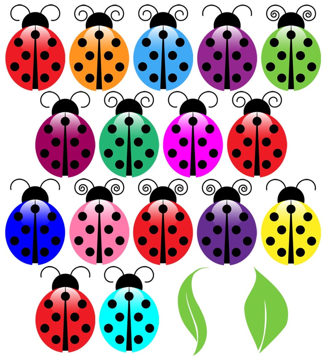 Ladybugs Clip Art Clipart Ladybug Clip Art Clipart - Etsy