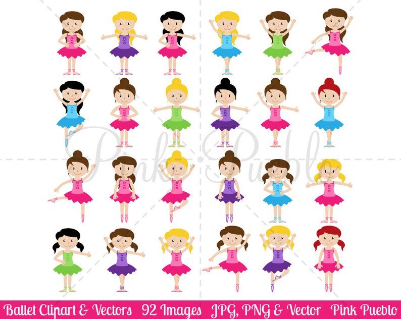 Ballerina Clipart Clip Art Ballet Class Clip Art Clipart - Etsy