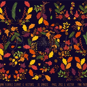 Thanksgiving Flower Clipart Clip Art, Thanksgiving Autumn Fall Laurel ...