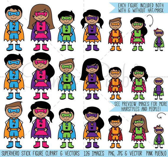 Family Clipart 7 People
