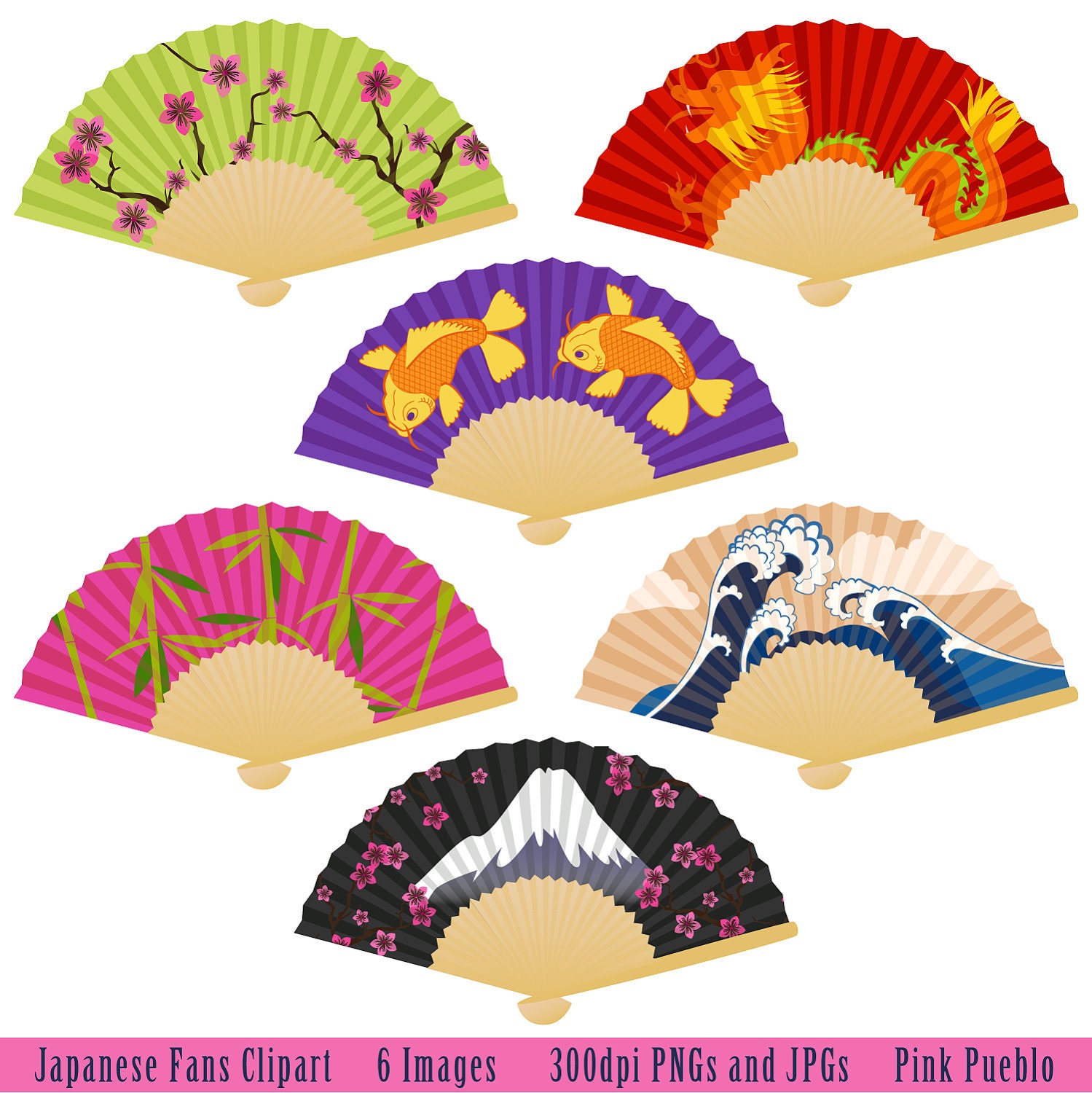 Japanese Fan Drawing