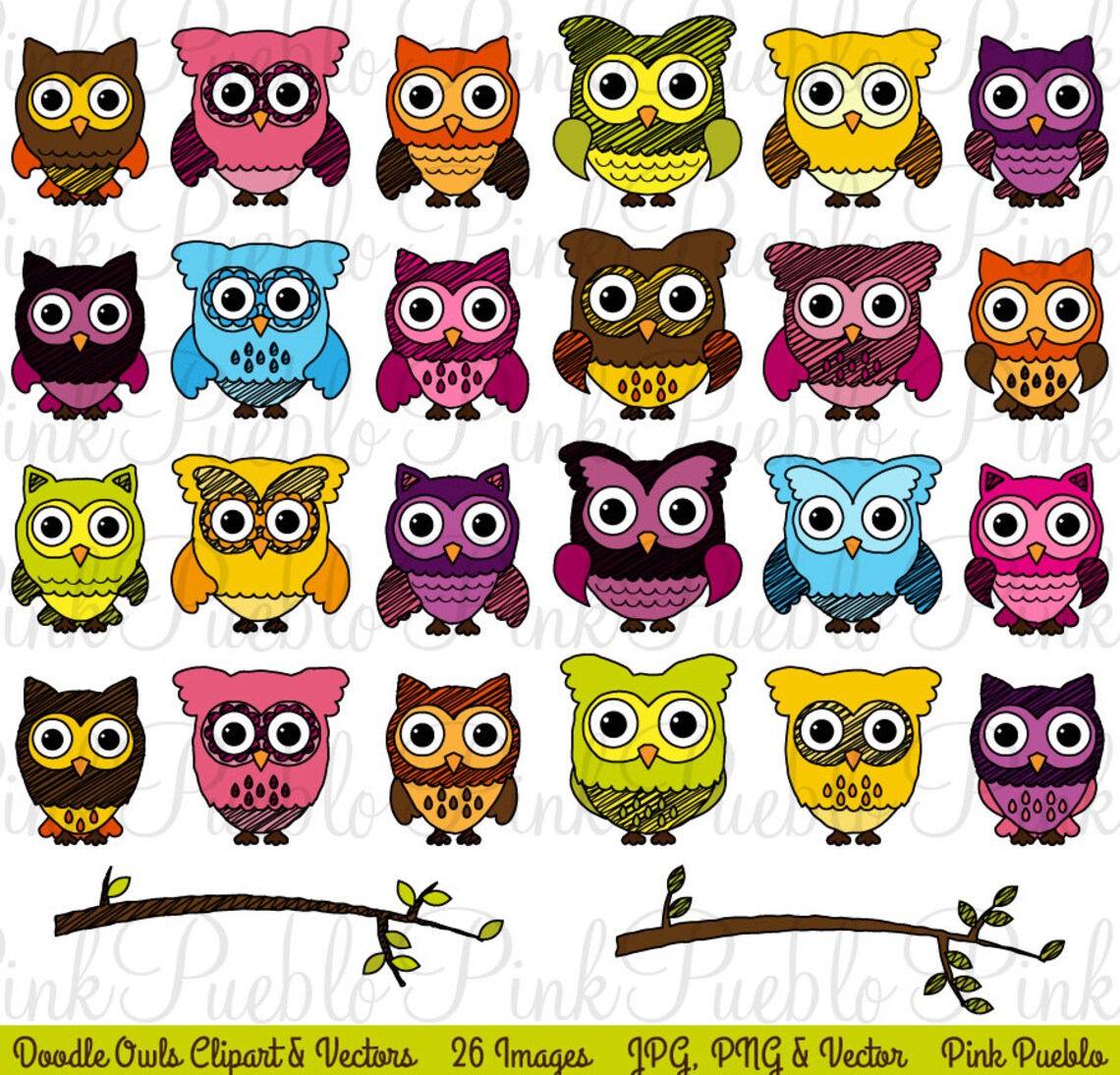 Cute Doodle Owl Clipart Clip Art Doodle Owl Clipart Clip Art - Etsy