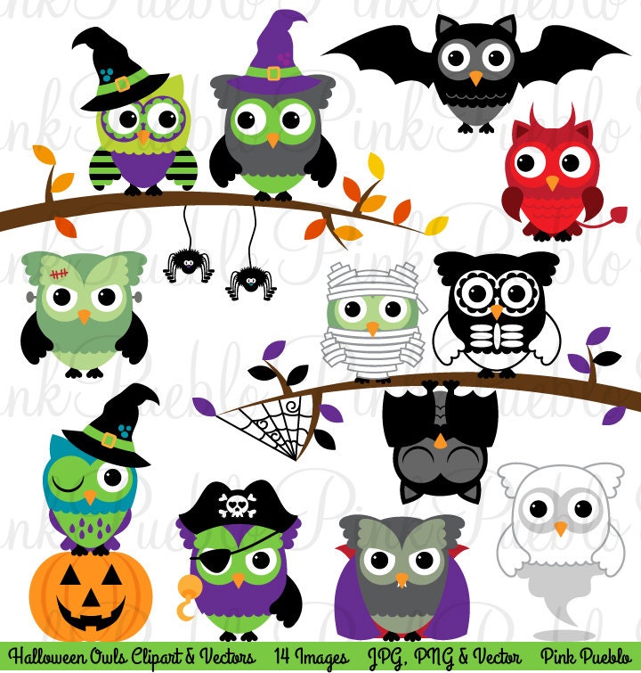 Happy Halloween Owl Clip Art