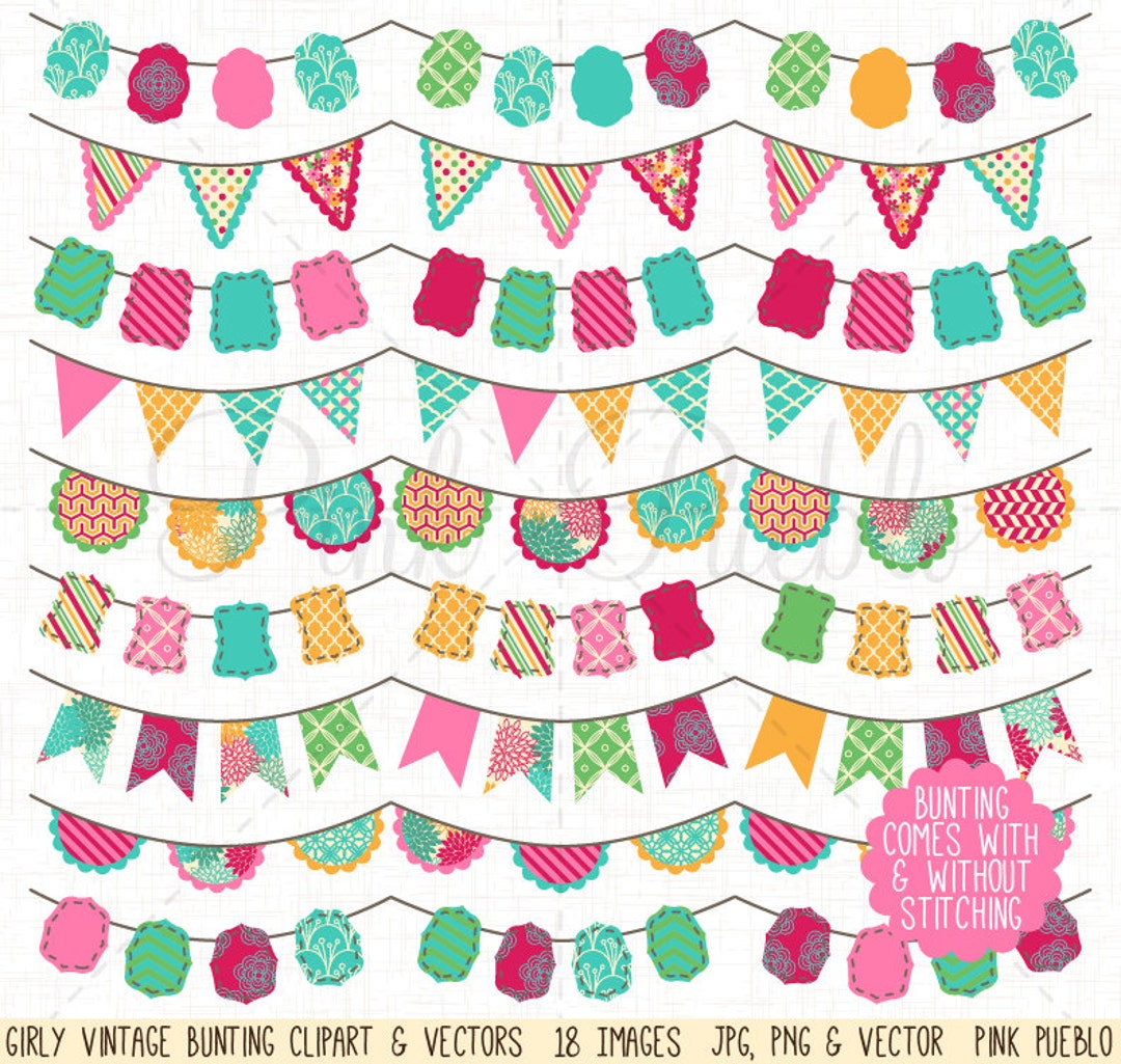 Vintage Bunting Clip Art