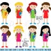 Huge Pack of Female Student Clipart Clip Art Classroom - Etsy