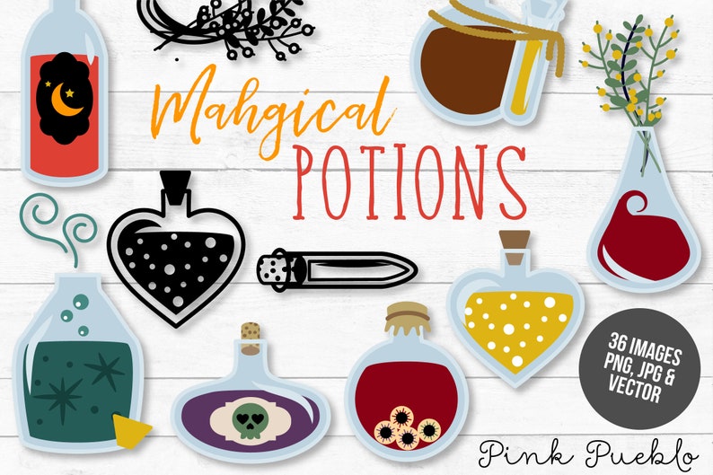 Potion Clipart Potion Clip Art Magic Clipart Clip Art - Etsy