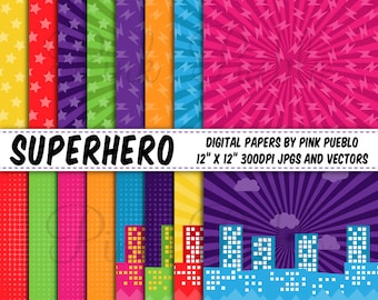 Superhero Paper | Etsy