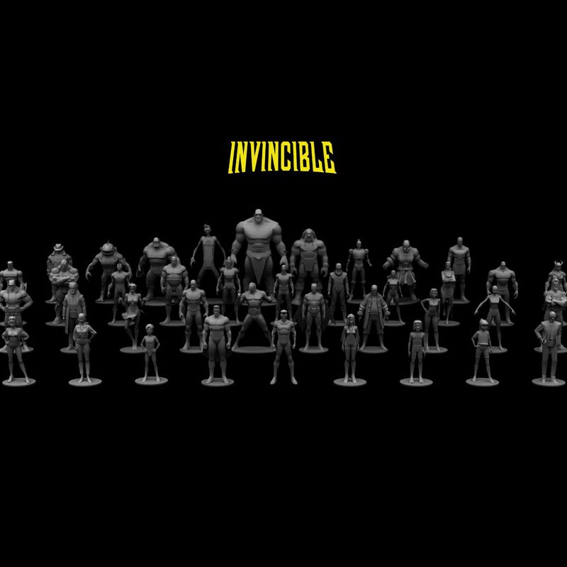 3d Printed Invincible Figures - Etsy