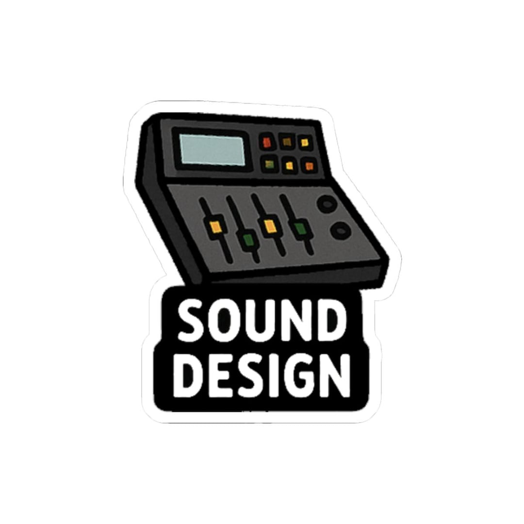 Sound Design Theatre Sticker - Tech Theatre Vinyl Sticker for Audio ...