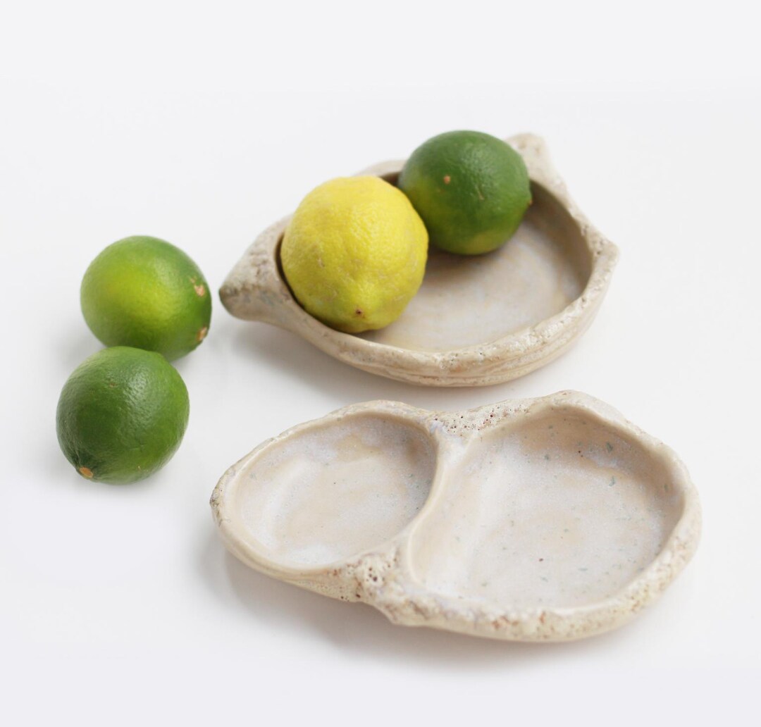 Set of Two Tapas Bowls • Ocean Texture • Sea Salt & Erosion Glaze ...